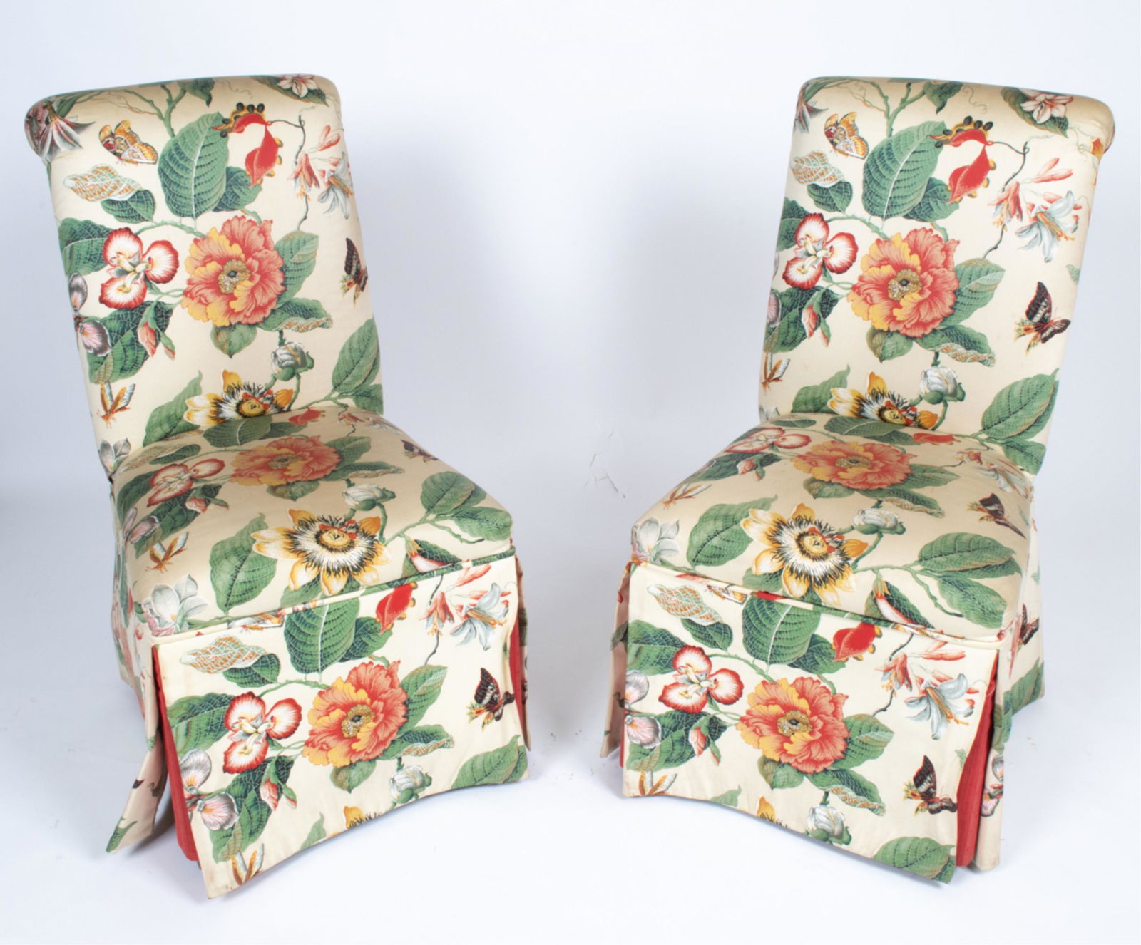Pair Of Emily Slipper Chairs By Domain Auction
