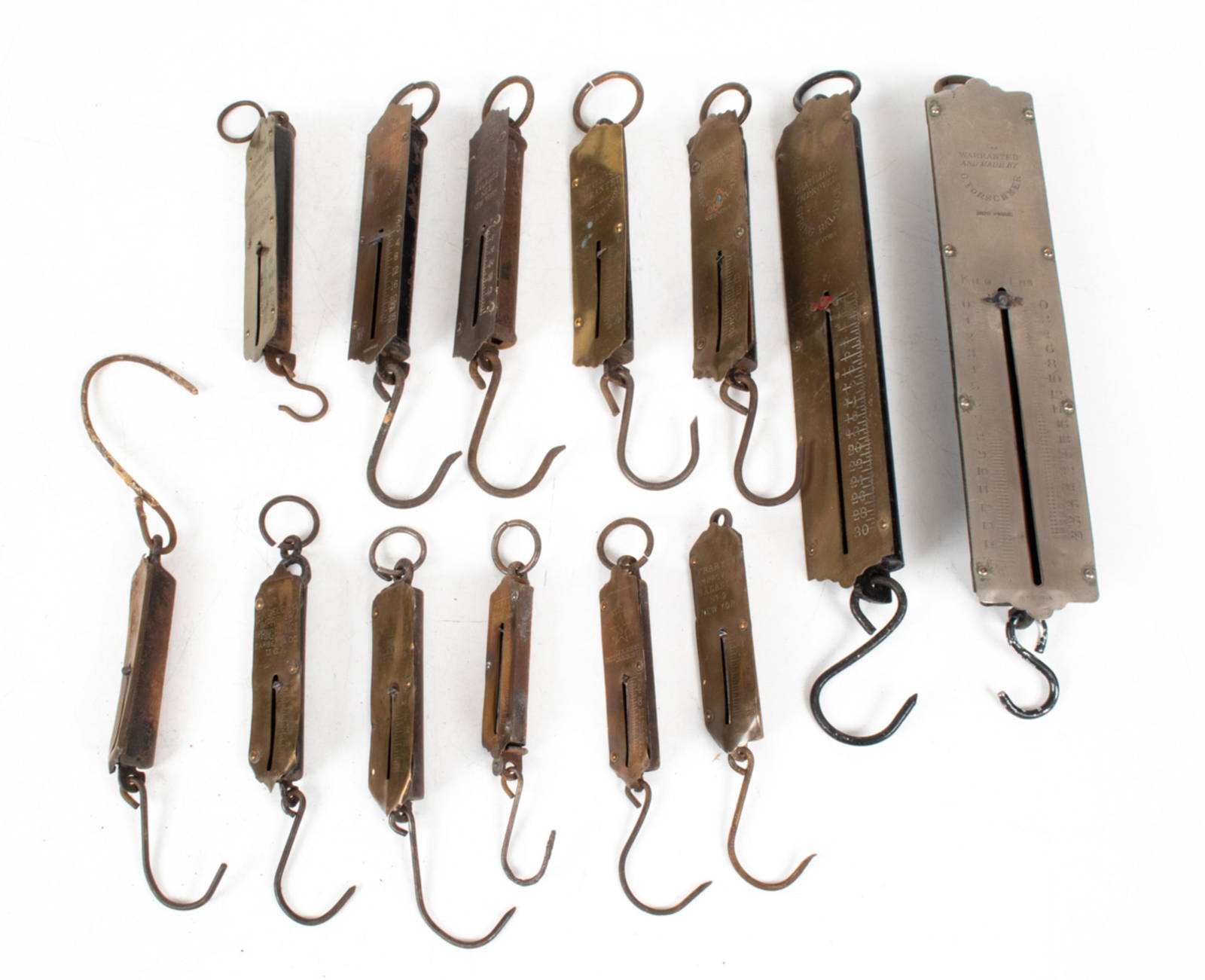 Grouping Of Vintage & Antique Spring Scales Auction