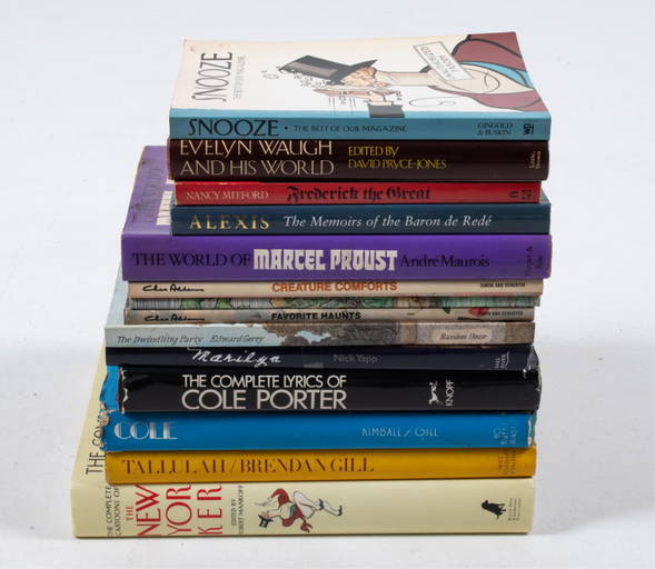 Grouping Of Coffee Table Books; Biography, Cartoon