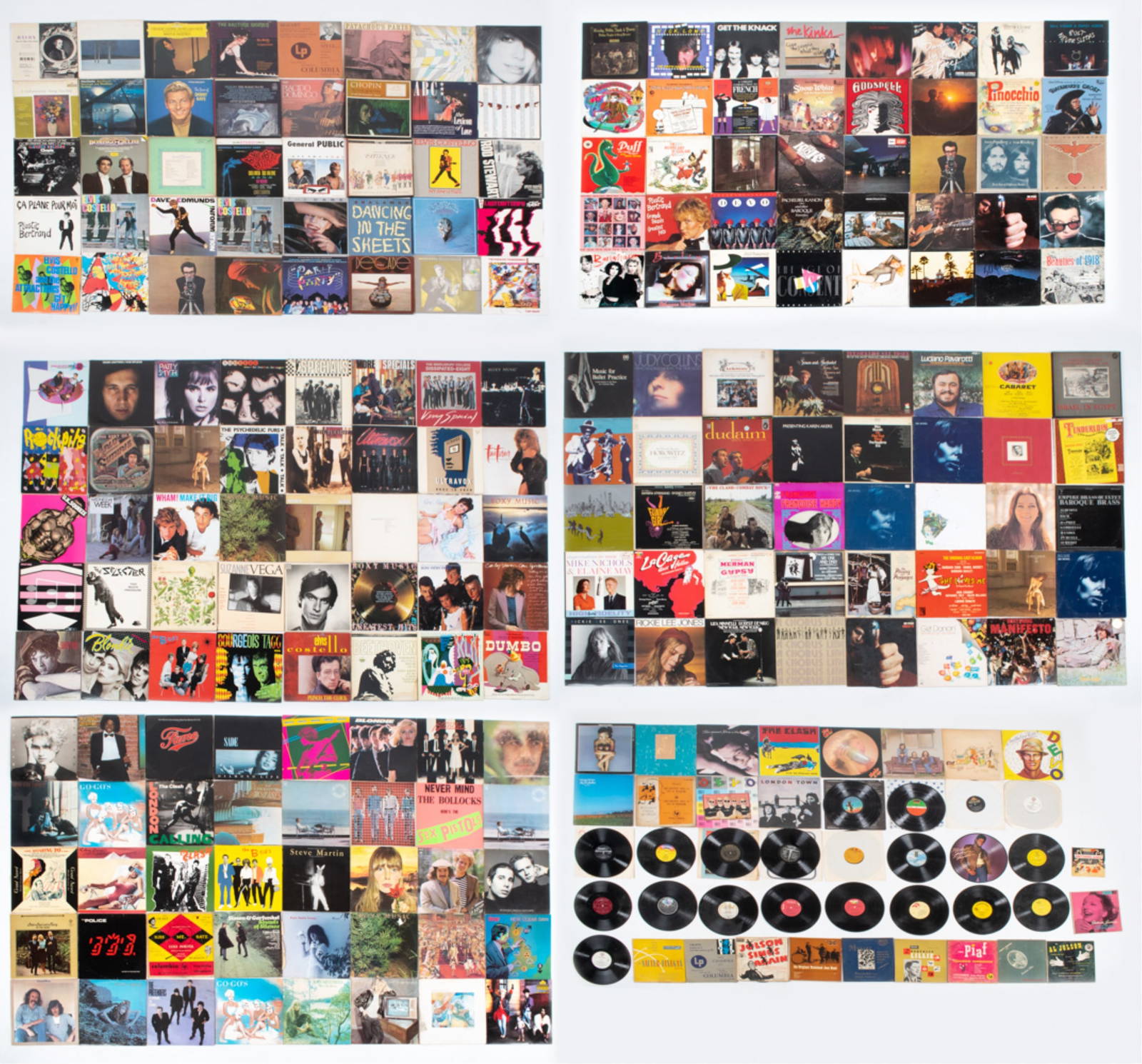 Large Grouping Of Vintage Vinyl Records Auction