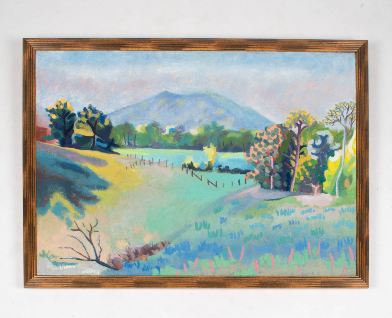 Lisbeth Draper Large O/c Landscape Auction