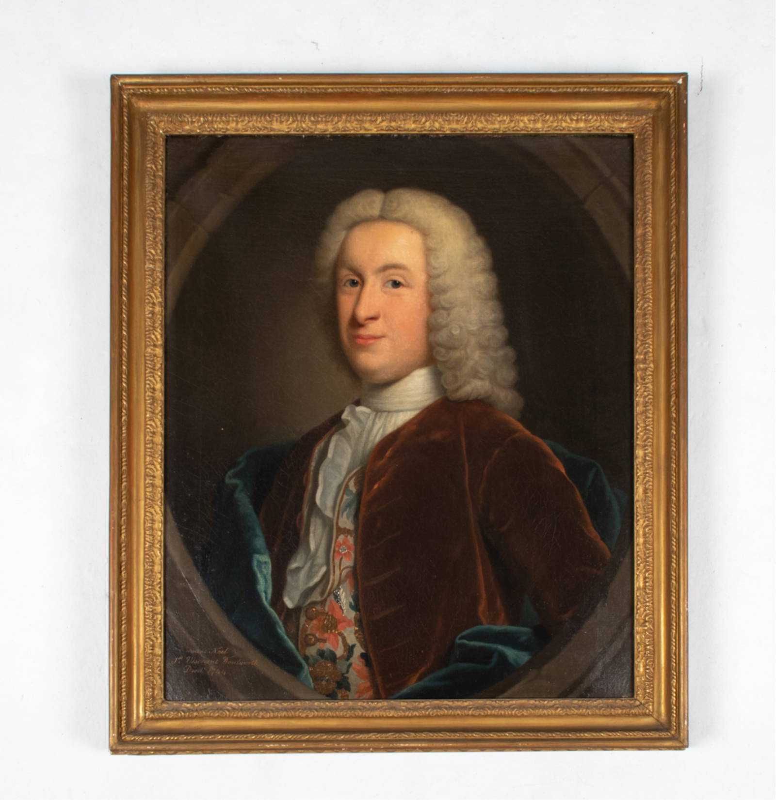 18th C. British School O/c Portrait Of A Viscount Auction