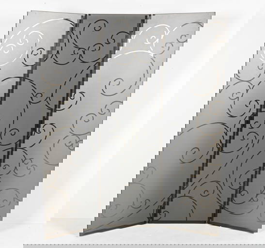 Smoked Glass & Bronze 3 Panel Room Screen