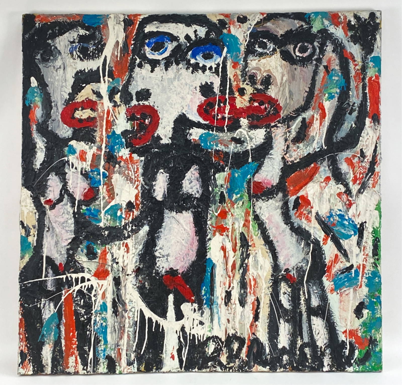 Ross Brodar, Nyc (b. 1971) Large Heavy Impasto O/c Auction