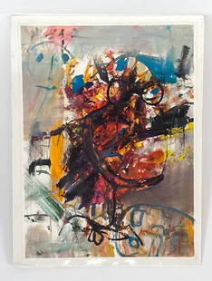 Ed Ramsburg, Maryland (20th C.) Abstract Portrait Auction