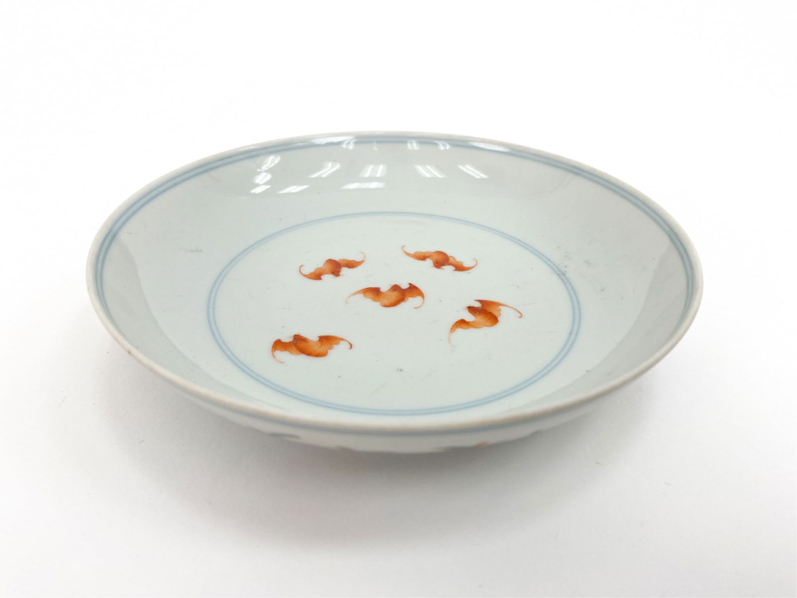 Antique Chinese Dish With Bats