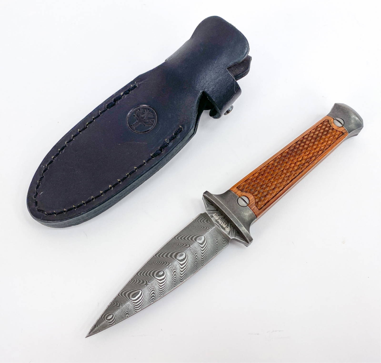 Damascene Steel Stabbing Dagger Auction