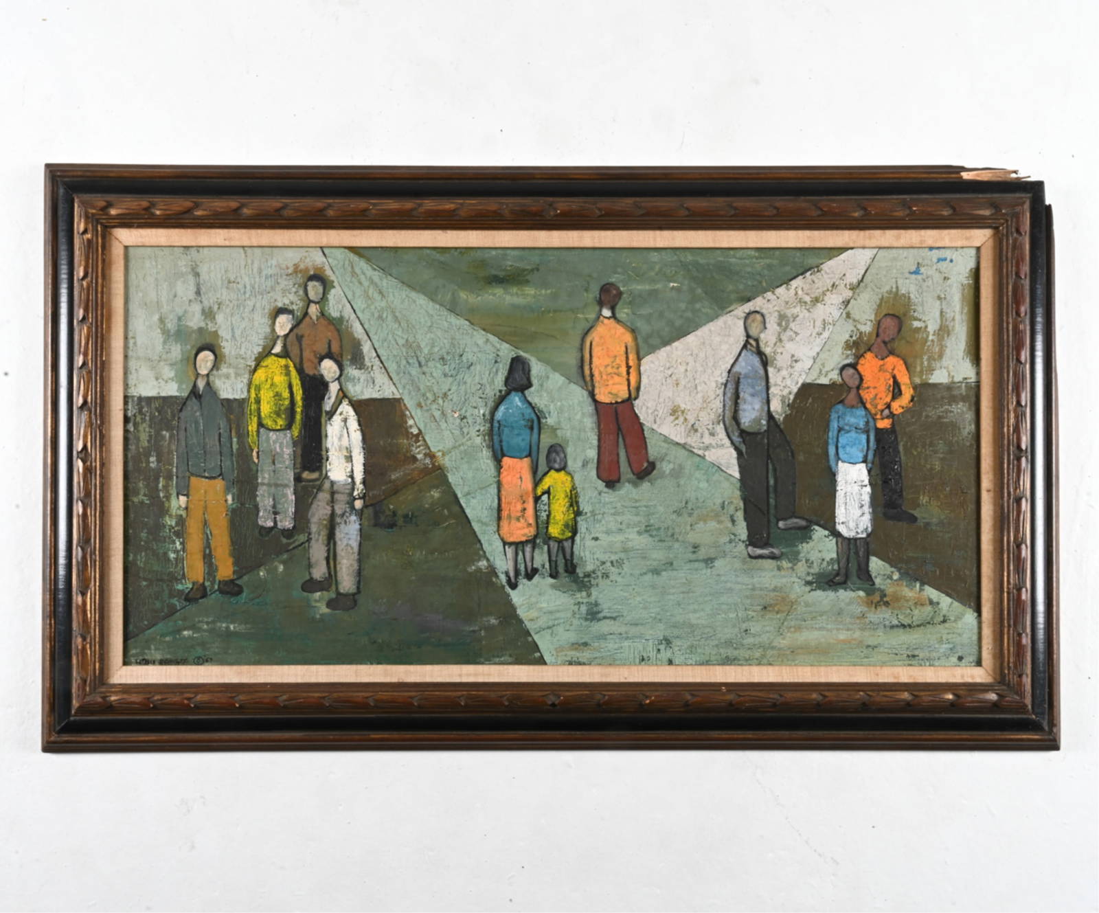 Estelle Schultz (20th C.) Oil On Canvas, 1957 Auction