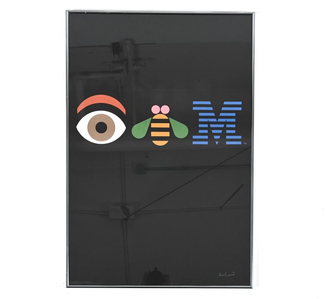 1990's Paul Rand Ibm Poster