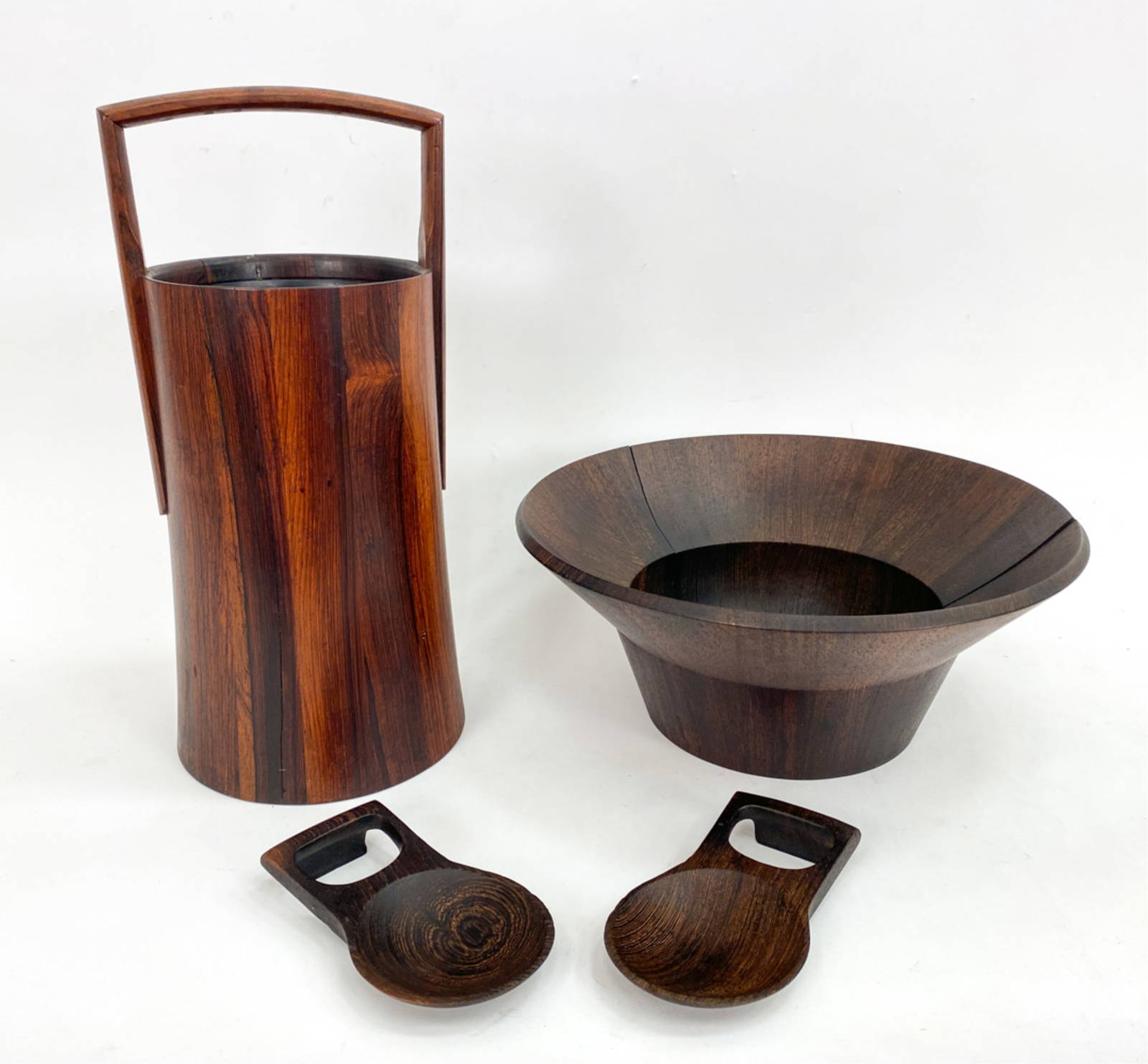 Danish Modern Wood Tableware Incl. Dansk Rosewood Auction
