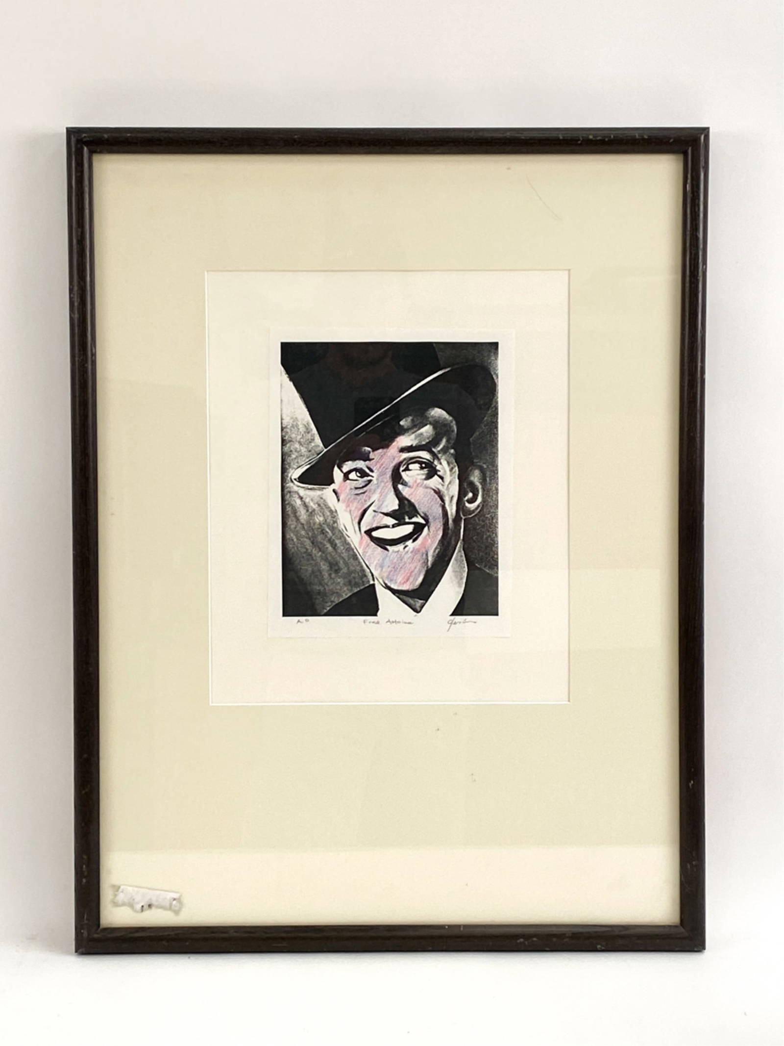 Hand-colored Print Fred Astaire, Signed Auction
