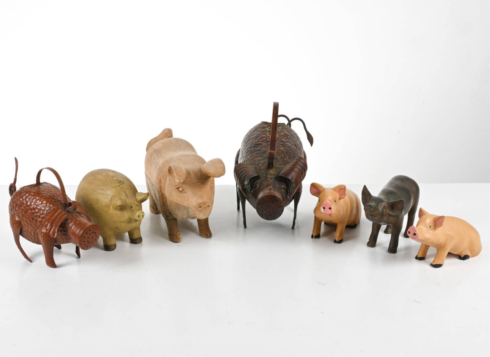Gouping Of Decorative Pigs Auction