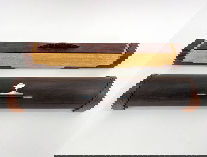 (2) Phil Weber Craft Wood Boxes