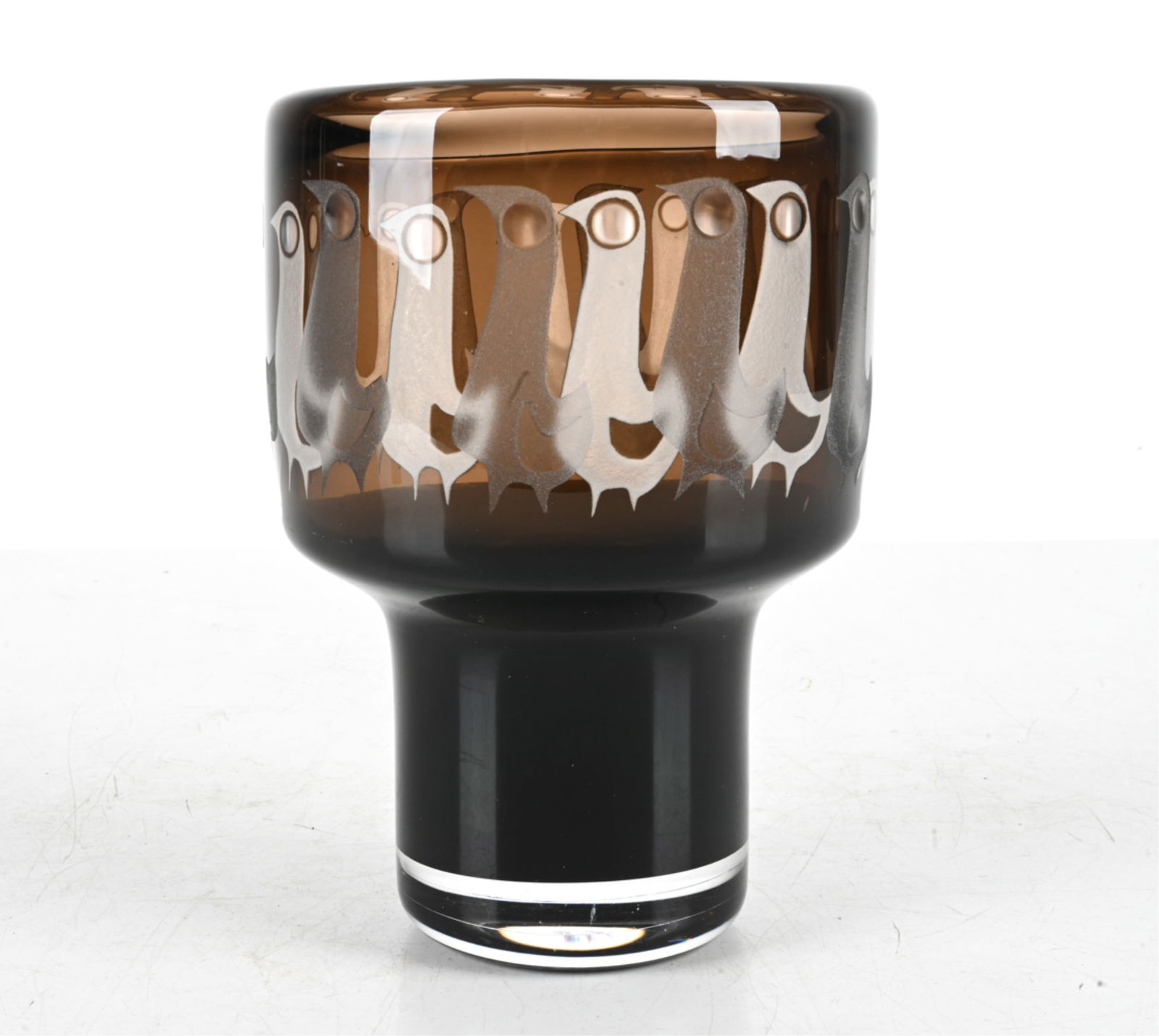 Hans Ove Sandberg For Kosta Art Glass Vase Auction