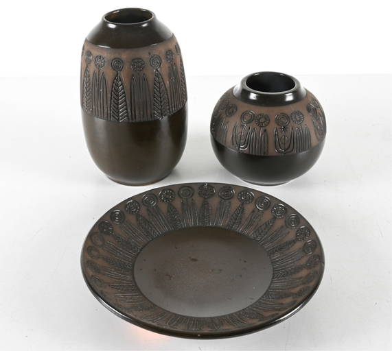 (3) Goran Andersson For Upsala Ekeby Ceramics