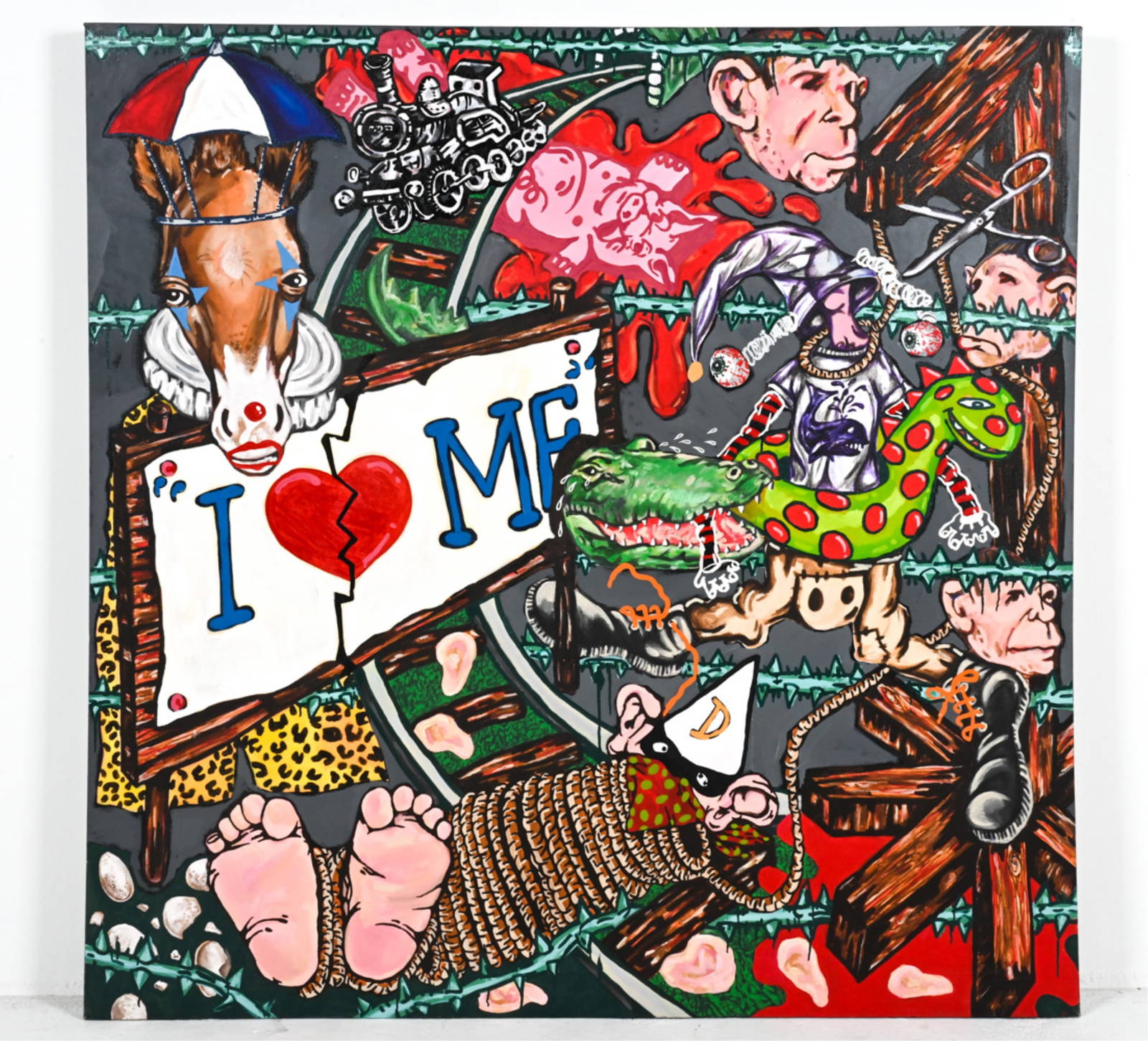 R. Mark Hampson, Scottish (b.1968) Monumental A/c Auction