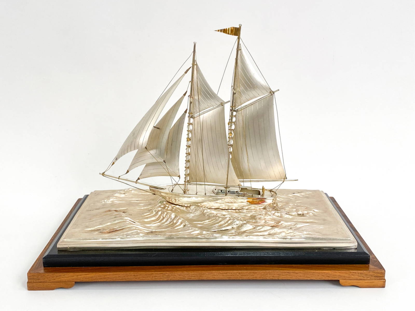 Japanese Sterling Silver Sailing Ship Auction