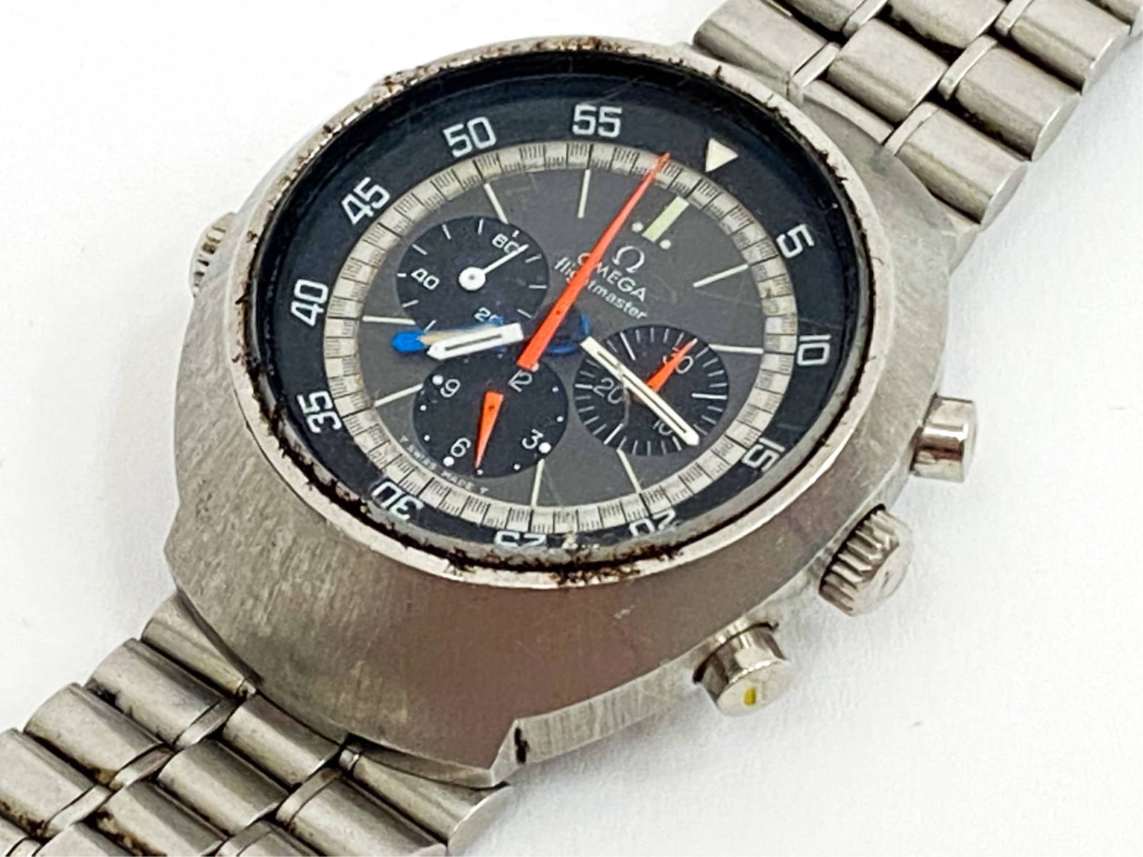 Vintage Omega Flightmaster Chronograph Watch Auction