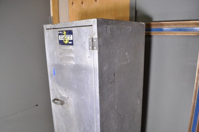 89: ALUMINUM NAVY SUBMARINE LOCKER
