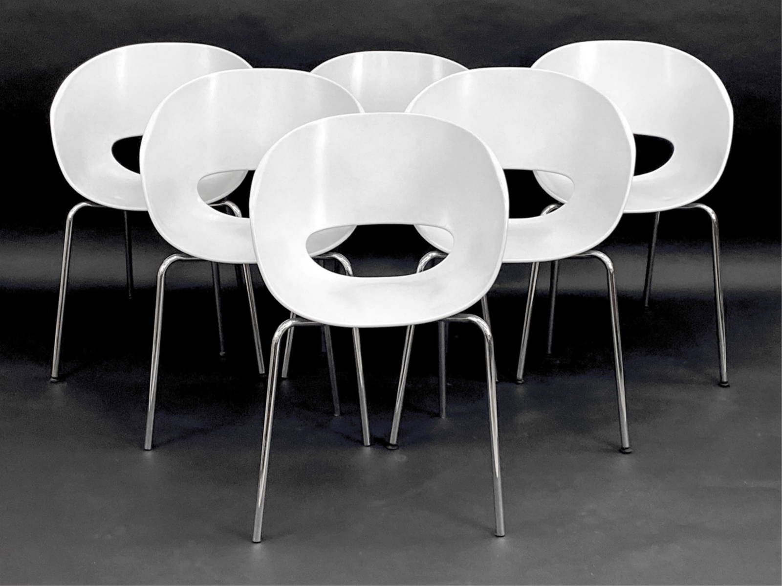 (6) Italian Modern Retro Orbit Chairs By Sintesi Auction