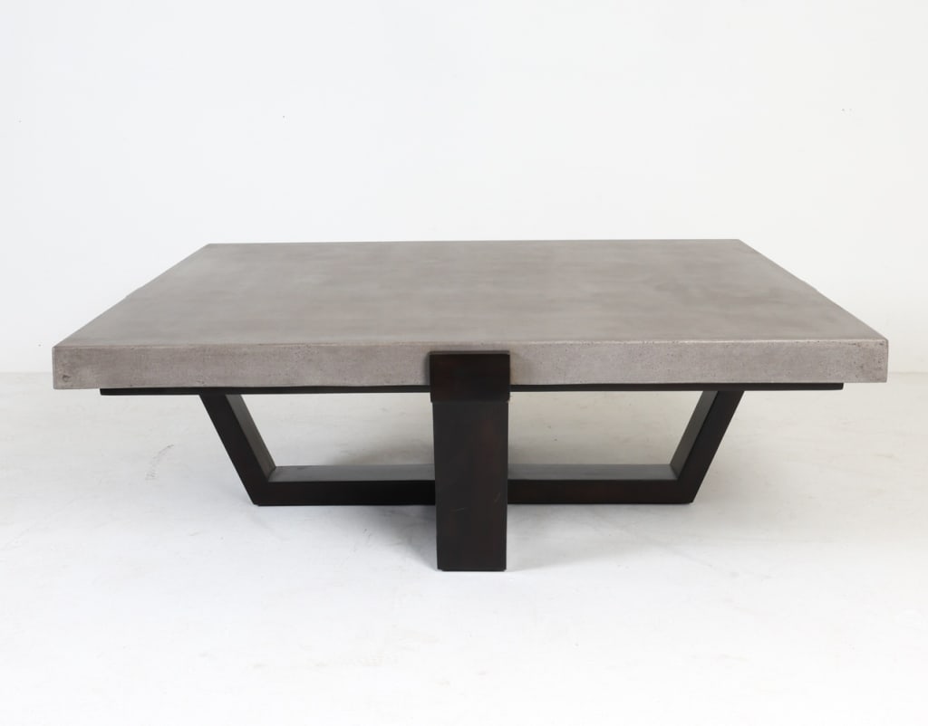 Lillian August 'gio' Concrete Cocktail Table Auction