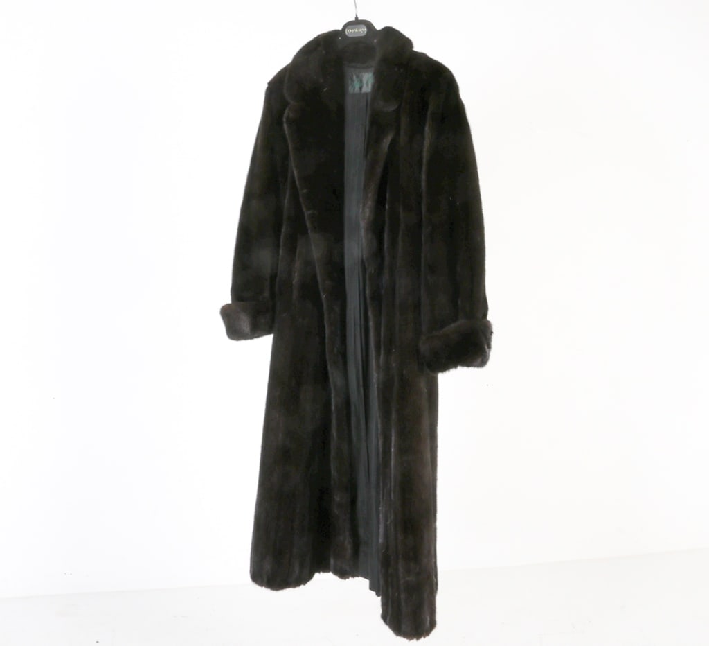 Vintage Peter Duffy Black Mink Fur Overcoat Auction