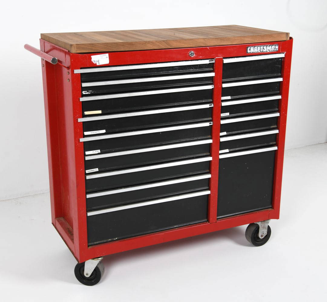 Craftsman Utility Tool Cart Cabinet Auction