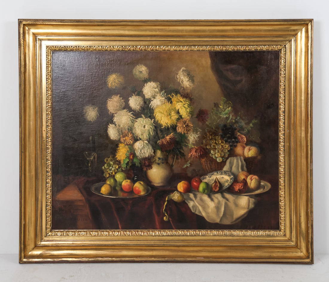 Karl Tucek (austrian 1889-1952) Still Life O/c Auction