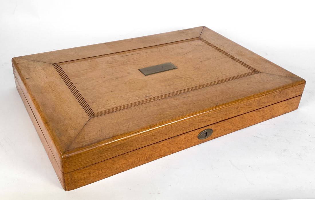 19th C. Tiffany & Co. Oak Silverware Service Box Auction