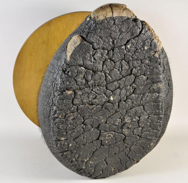 MID-CENTURY ELEPHANT FOOT TABLE : Lot 50