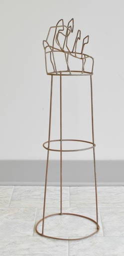 Steel Wire Hand Sculpture