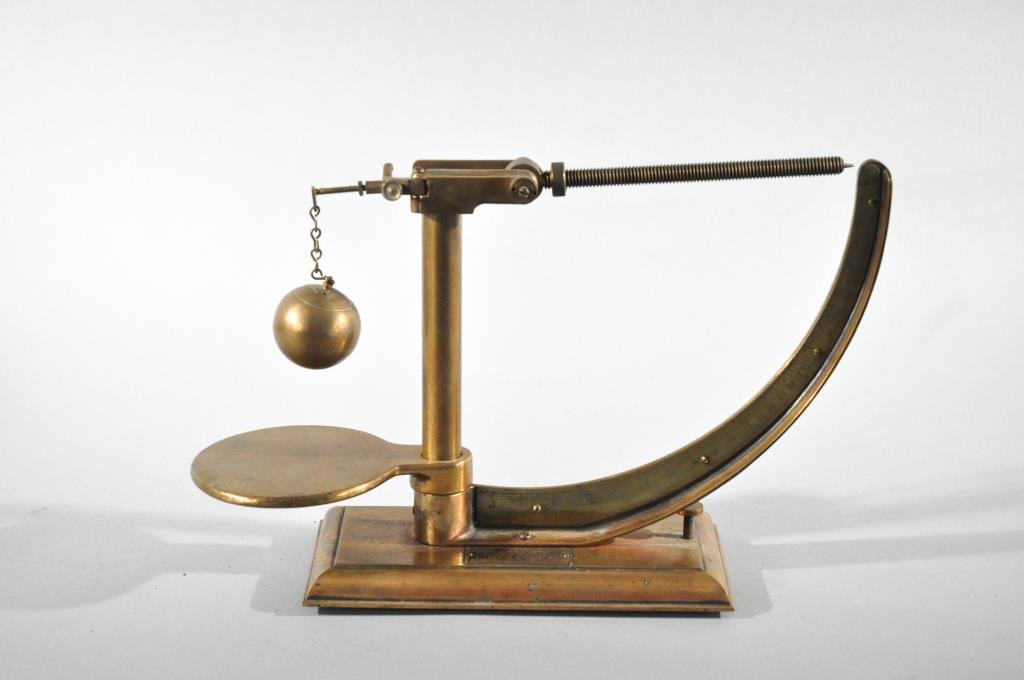 YOUNG'S BRASS GRAVITOMETER SCIENTIFIC INSTRUMENT