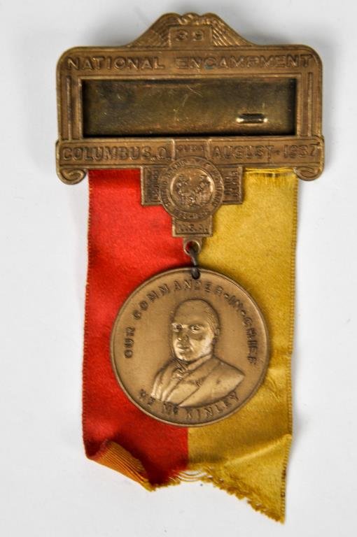 1937 National Encampment Gar Badge & Ribbon