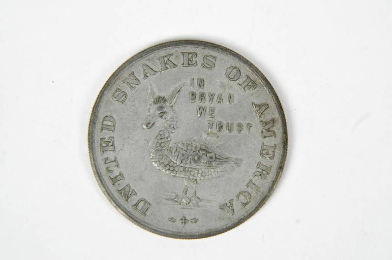 1896 United Snakes Of America Coin