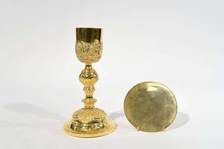 Catholic Eucharist Chalice And Paten