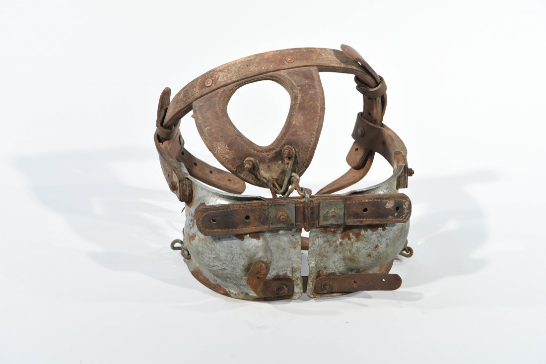 LEATHER AND STEEL BULL BLINDERS