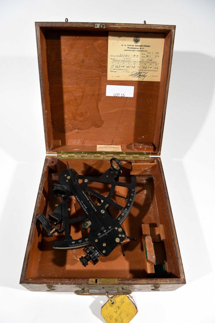 U.s. Navy Mkii David White Co. Sextant C.1945