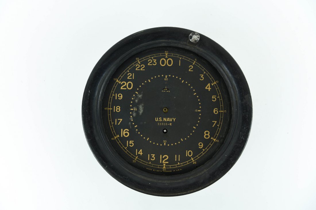 Seth Thomas U.s. Navy 24hr Large Ships Clock