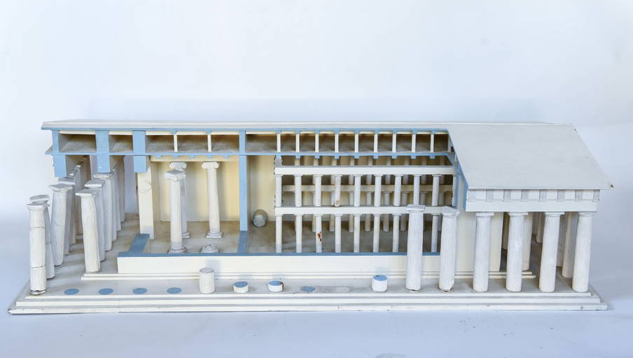 Ancient Greek Parthenon Museum Display Model