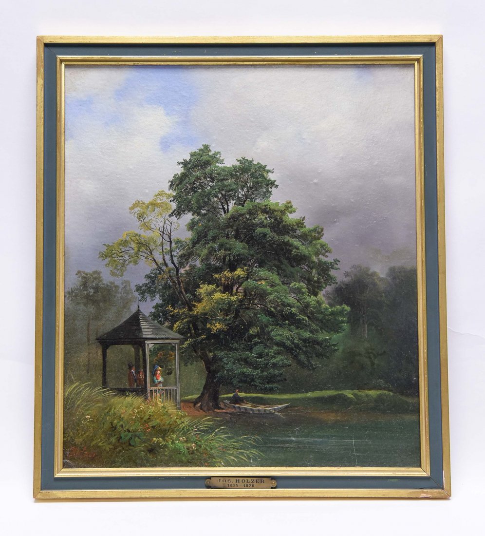 JOE HOLZER (1825-1875), 19TH CENTURY, O/C