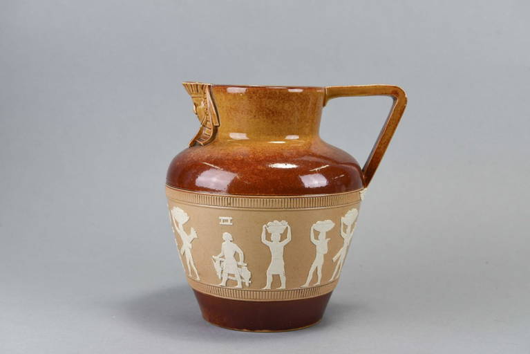 Royal Doulton Egyptian Revival Stoneware Pitcher