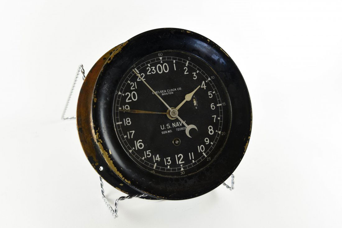 Chelsea Us Navy 24 Hour Ships Deck Clock