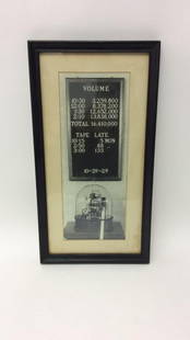 Stock Ticker Tape October 1929 Crash.