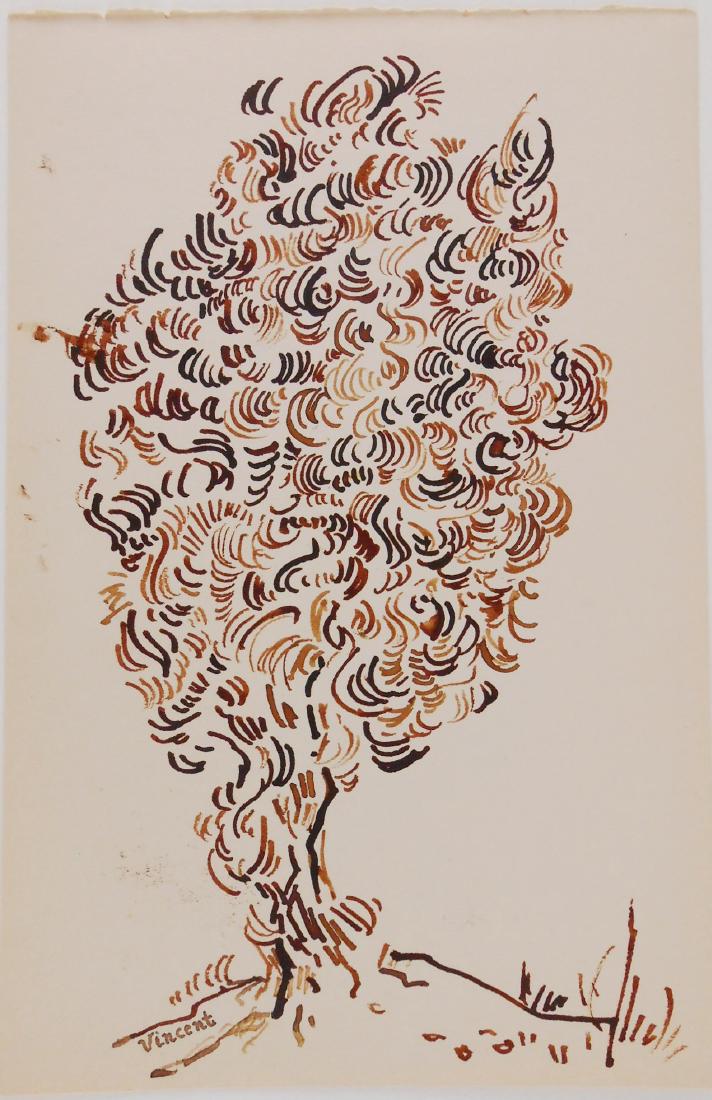 Vincent Van Gogh (1853-1890) Pen & Ink Drawing