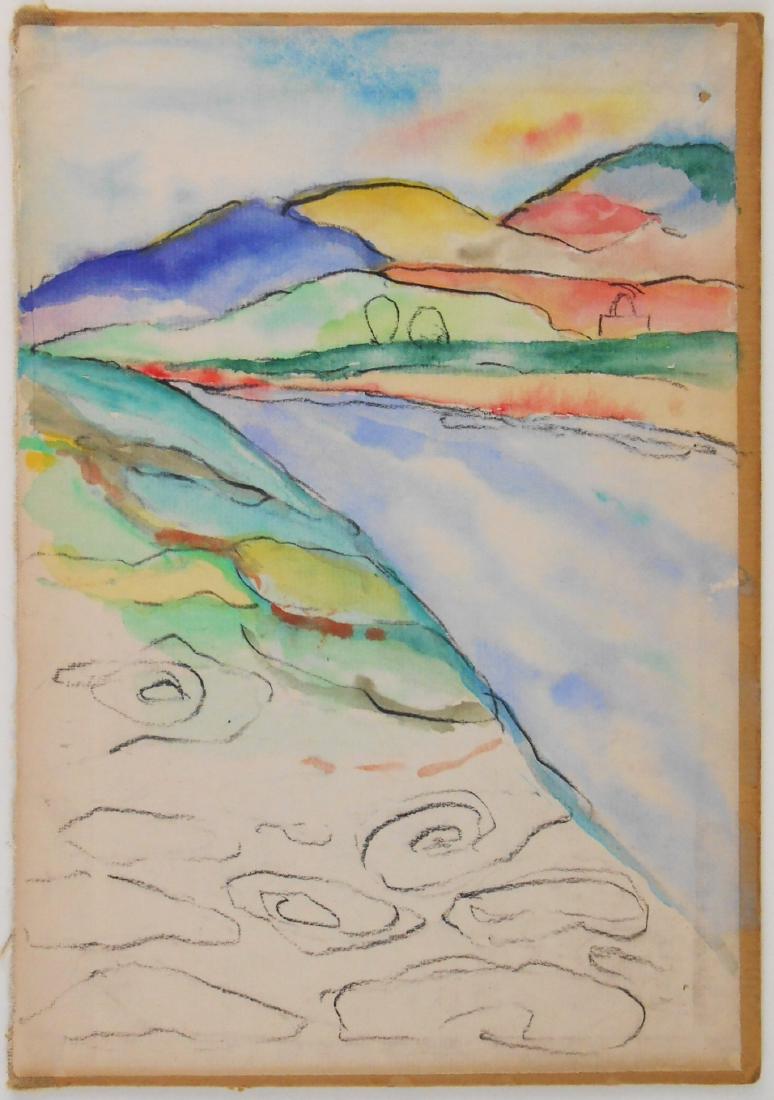 Edvard Munch (1863-1944) Watercolor Study