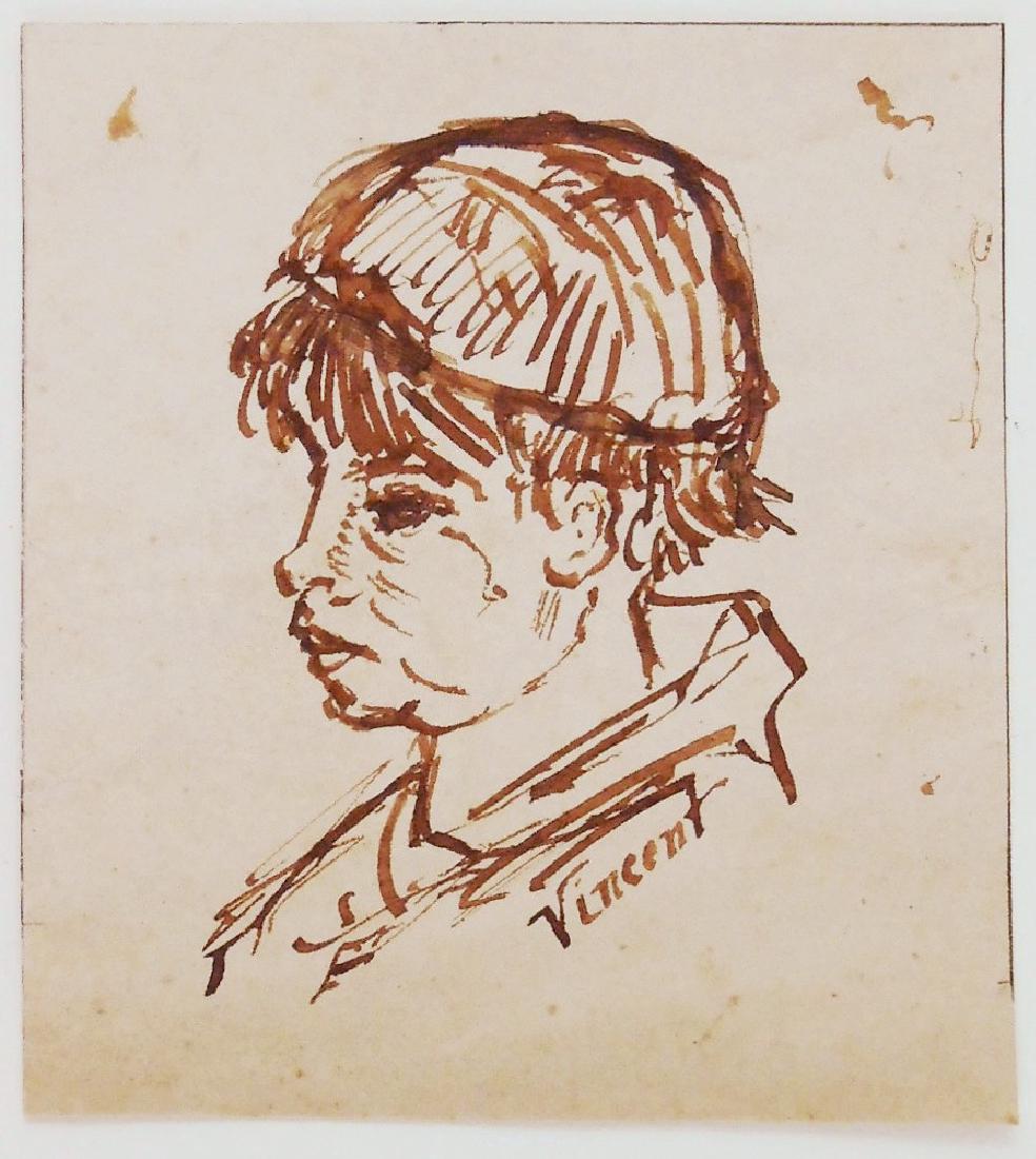 Vincent Van Gogh (1853-1890) Pen & Ink Drawing