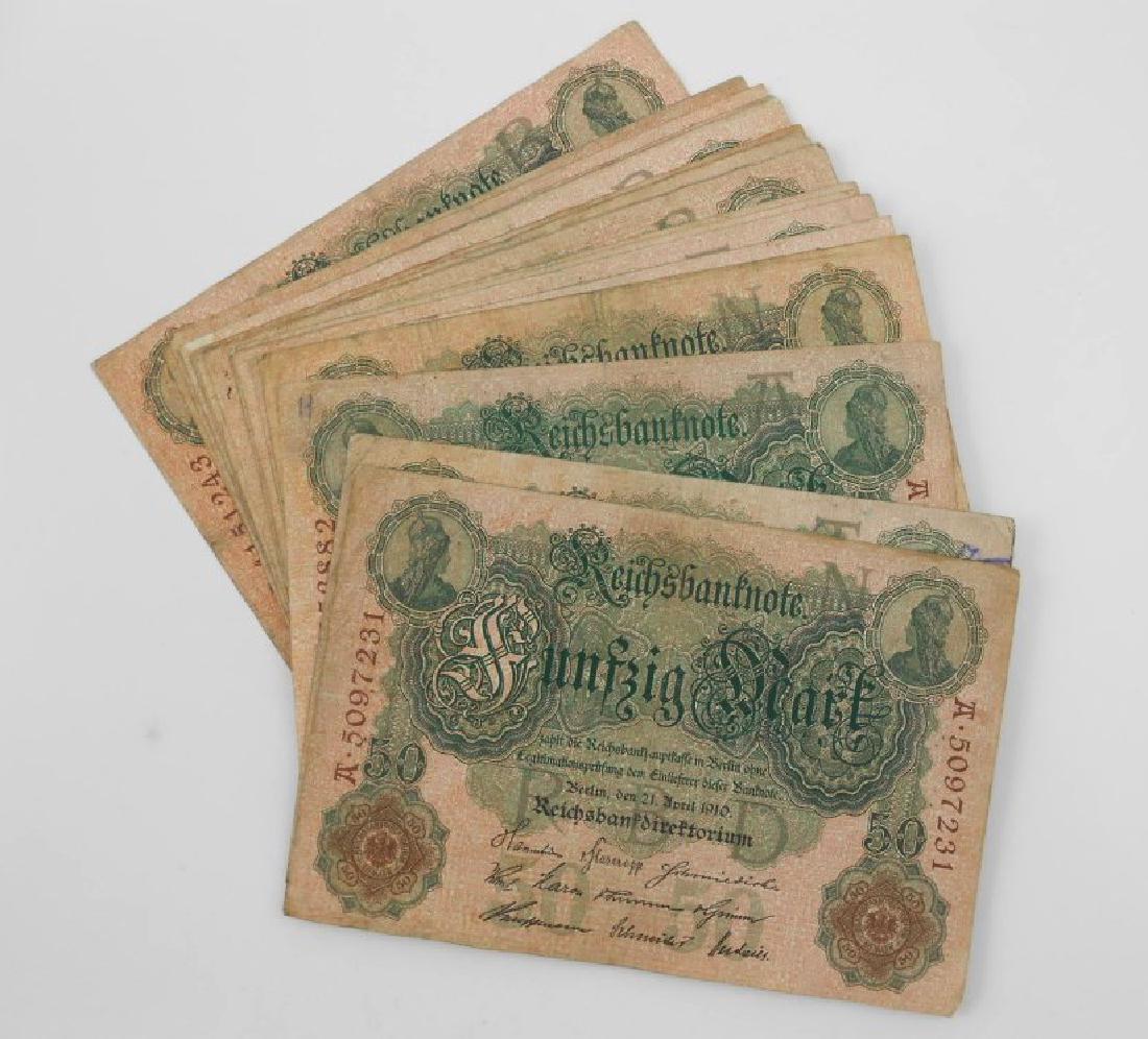 German Banknotes, Circa 1910