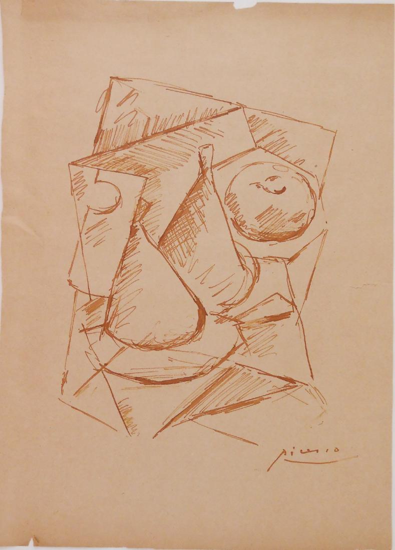 Pablo Picasso (1881-1973) Pen & Ink Drawing