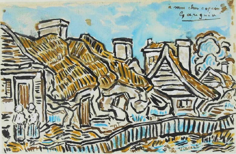 Vincent Van Gogh (1853 1890) Watercolor & Gouache