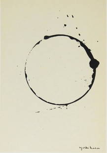 Jiro Yoshihara (1905 1972) Black Ink Abstract